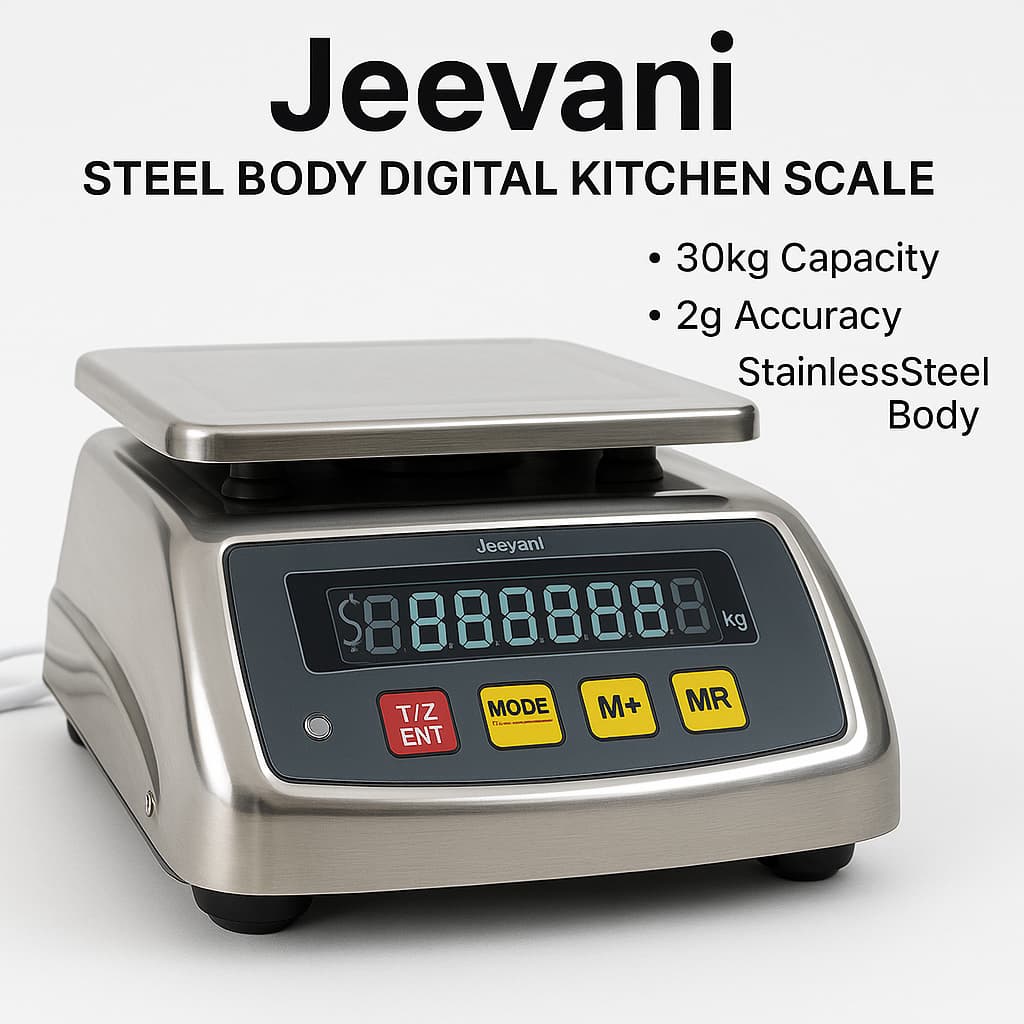 Jeevani Elite Kitchen Scale 30kg – Vedic Mall
